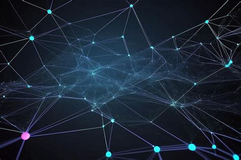 premium photo grid network connection abstract node background stock