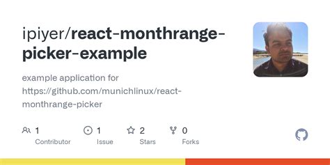 GitHub Ipiyer React Monthrange Picker Example Example Application For Https Github