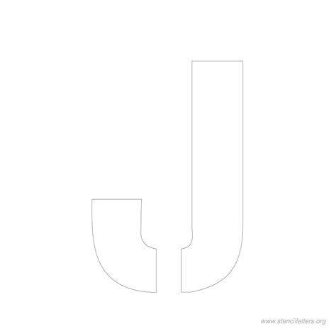 5 Inch Stencil Letter J Letter Stencils Free Stencils Printables