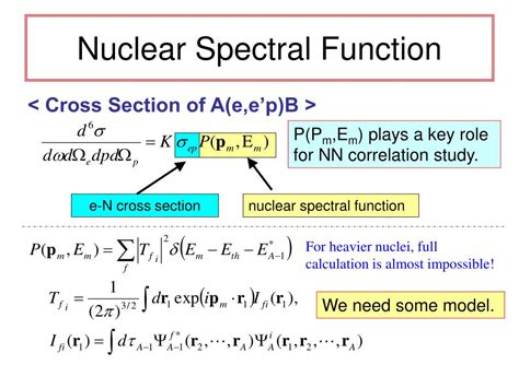 Ppt Nuclear Spectral Function Based On The Two Nucleon Correlation Model Powerpoint