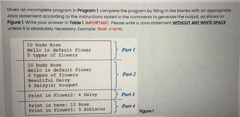 Solved Given An Incomplete Program In Program I Complete