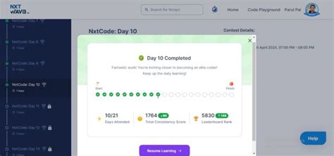 parul pal on linkedin nxtcode nxtwave codeeveryday