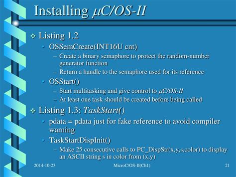 PPT MicroC OS II The Real Time Kernel Prof Sung Jo Kim Babe Of Computer Science And