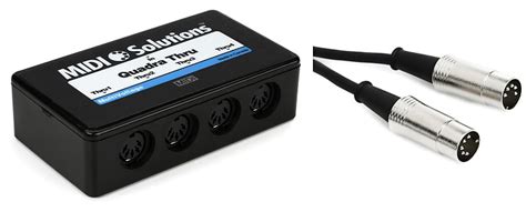 MIDI Solutions MultiVoltage Quadra Thru 1 In 4 Out MIDI Reverb