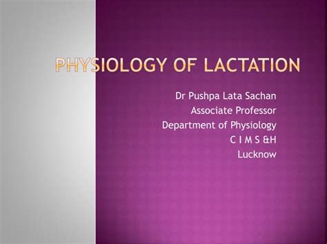Physiology Of Lactation Pdf