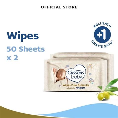 Jual SMG JOG SOLO Buy Get Cussons Baby Wipes Pure Gentle Tisu Basah Sheets Di