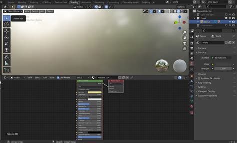 Shaders Can T See My Object In Shading Tab Blender Stack Exchange