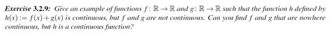 solved exercise 3 2 9 give an example of functions f r r