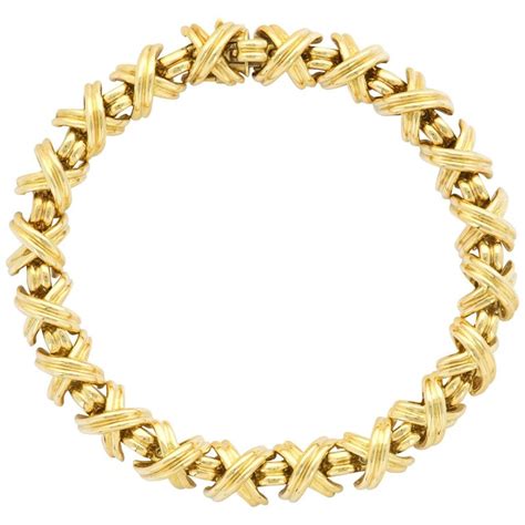 Tiffany And Co Paloma Picasso X Gold Bracelet At 1stdibs
