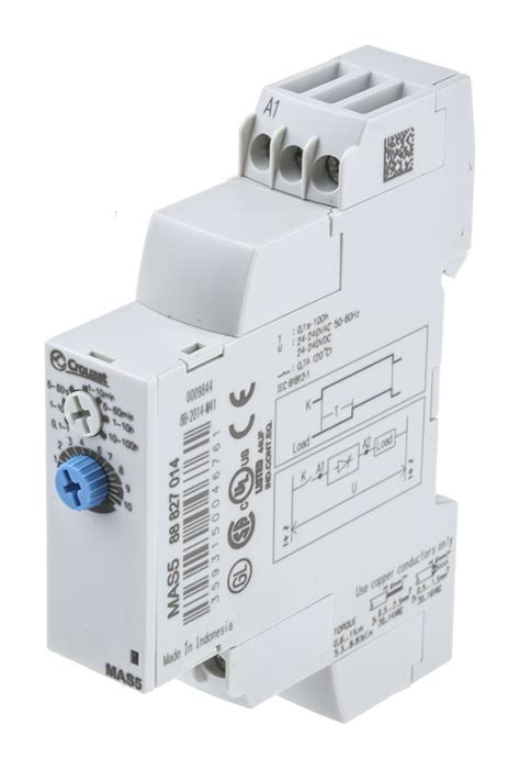 Crouzet Crouzet DIN Rail Mount Timer Relay V Ac Dc Contact S H
