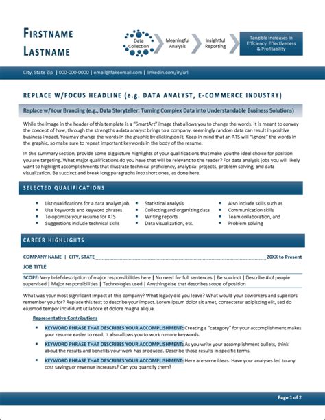 Comprehensive Career Templates Set For Data Analysts Distinctive Templates