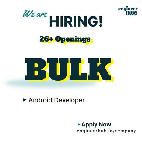 Hiring Android Developers Job Hiring Freshers Ashish Soharia