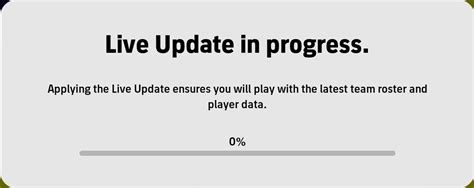 Live Update In Progress Not Actually Progressing R EFootball
