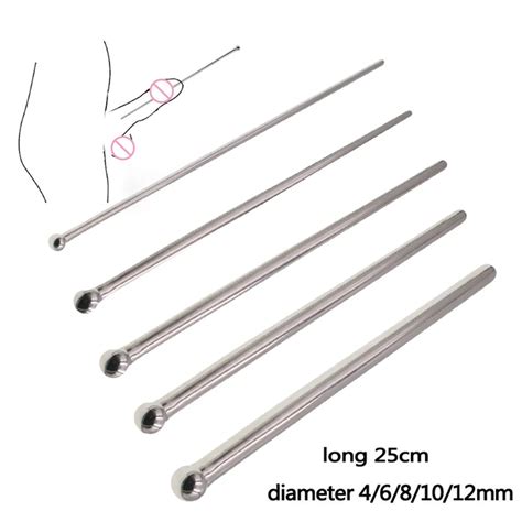 Long Penis Plug Sounding Rod Stainless Steel Rethral Dilator