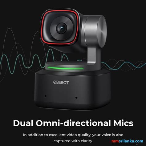 Obsbot Tiny 2 Webcam 4k Voice Control Ptz Streaming Camera