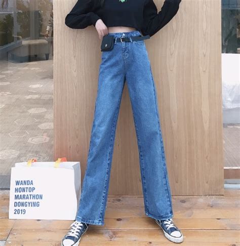 레트로 루즈핏 스트레이트 데님 바지