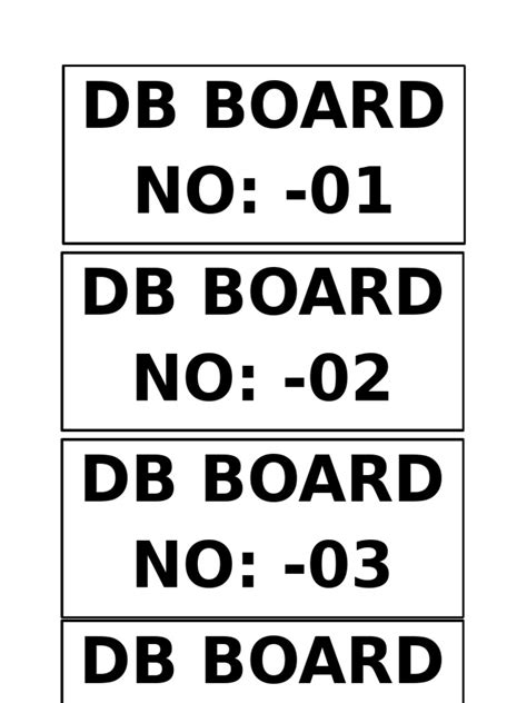 Database Board Numbers Pdf