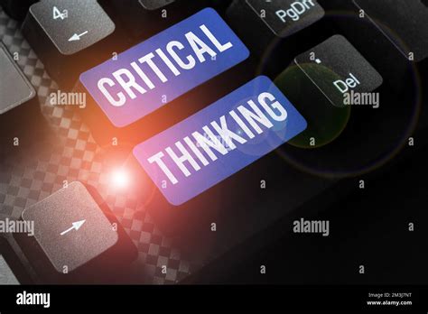 Text Sign Showing Critical Thinking Business Concept Sequence Of Stages Of A Project Requiring
