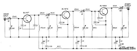 Vhf Power Amplifier Amplifier Circuit Circuit Diagram