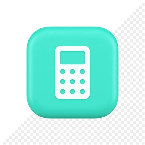 Premium Psd Calculator Button Mathematical Number Counting Web