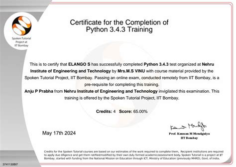 Elango Selvaraj On Linkedin Hey Guys 👋 I Have Received The Certificate