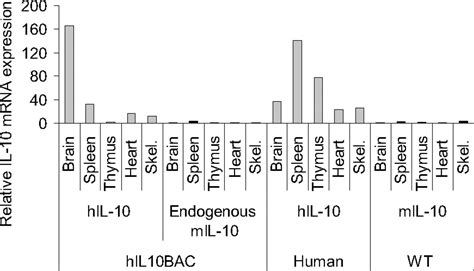 A Human Il10 Bac Transgene Reveals Tissue Specific Control Of Il 10 Expression And Alters