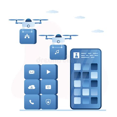 Communication Network Drones Stock Illustrations 79 Communication Network Drones Stock