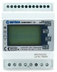 Elektroměr SDM630MCT 2T V2 x 5A ModBus MID