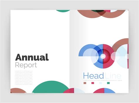 Premium Vector Circle Abstract Background Business Annual Report