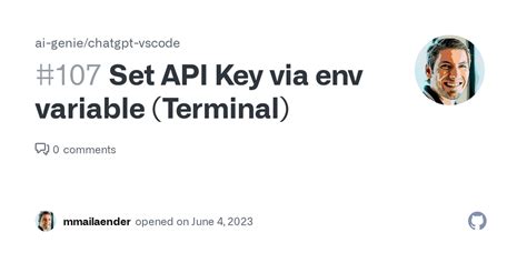 Set Api Key Via Env Variable Terminal · Issue 107 · Ai Geniechatgpt