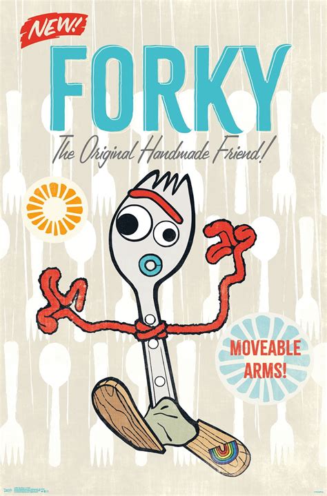 Disney Pixar Toy Story 4 Forky Wall Poster 22375 X 34