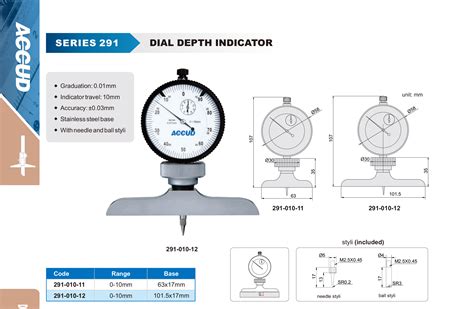 DIAL DEPTH INDICATOR ACCUD
