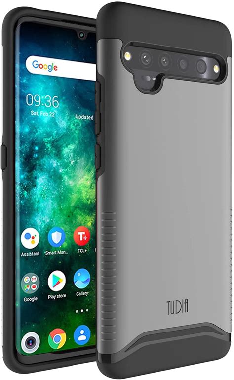 Tudia Merge Tcl 10 Pro Case Military Grade Drop Tested Dual Layer Cover