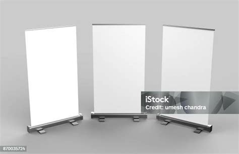 비즈니스 3 6 롤 최대 백색 빈 빈 높은 해상도 Standee 배너 표시를 디자인 프레 젠 테이 션에 대 한 서식 파일을 조롱 3d 렌더링 그림입니다 0명에 대한 스톡