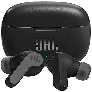 Fone De Ouvido Jbl Sem Fio Wave Tws Com Bluetooth E Microfone Preto Magazine Moda