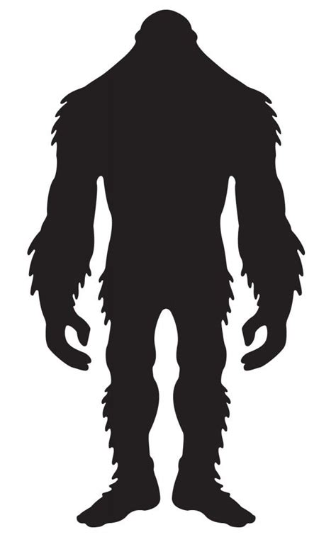 Sasquatch Silhouette Vector At Vectorified Com Collection Of Sasquatch Silhouette Vector Free