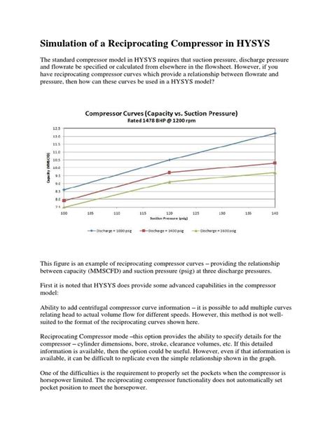 Simulation Reciprocating Compressor In Hysys Pdf Interpolation