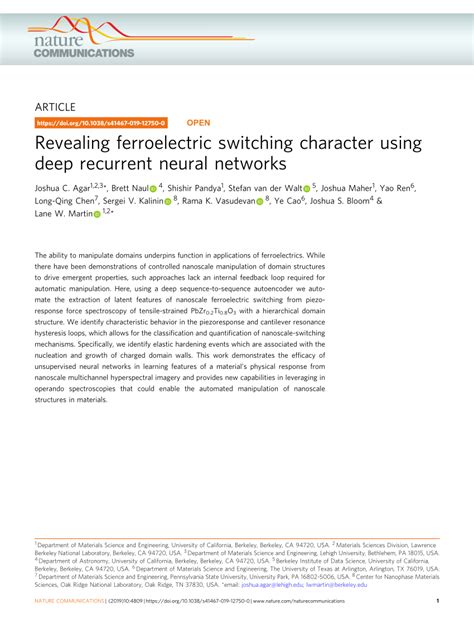 pdf revealing ferroelectric switching character using deep recurrent