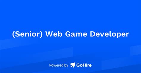 Senior Web Game Developer At Skybox Gg Jobs At Skybox Gg