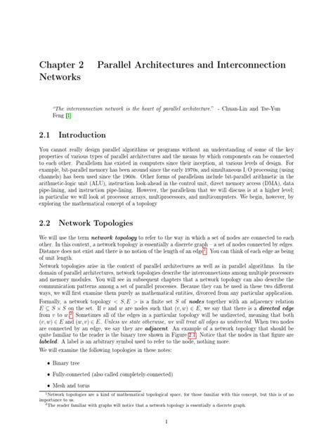 Parallel Network And Topologies Pdf Parallel Computing Network