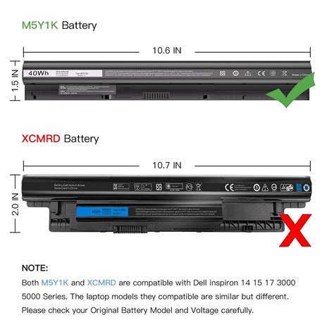 M5Y1K Battery for Dell Inspiron 15 5000 3000 5566 5555 5558 14 5559 ...