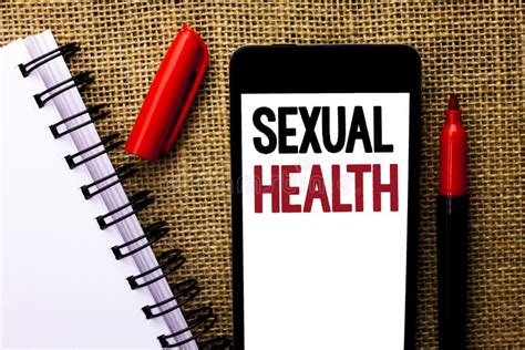 Handwriting Text Sexual Health Concept Meaning Std Prevention Use