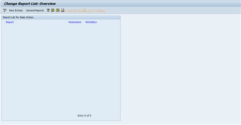 OKR SAP Tcode Report List For Sales Orders