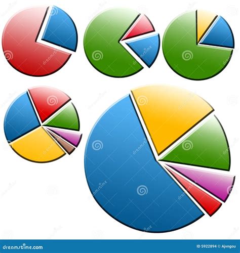Set Of Different Pie Chart Royalty Free Stock Image CartoonDealer Com 42379120