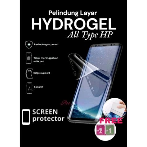 Jual ANTI GORES HYDROGEL PROTECTOR PENGAMAN LAYAR SEMUA MEREK DAN TIPE HP Shopee Indonesia