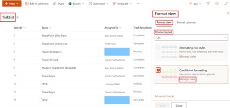 SharePoint column formatting examples - Enjoy SharePoint