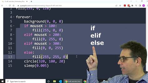 If Elif And Else Animating Shapes Pyangelo Youtube