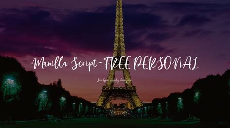 Manilla Script FREE PERSONAL Font Download Free For Desktop Webfont