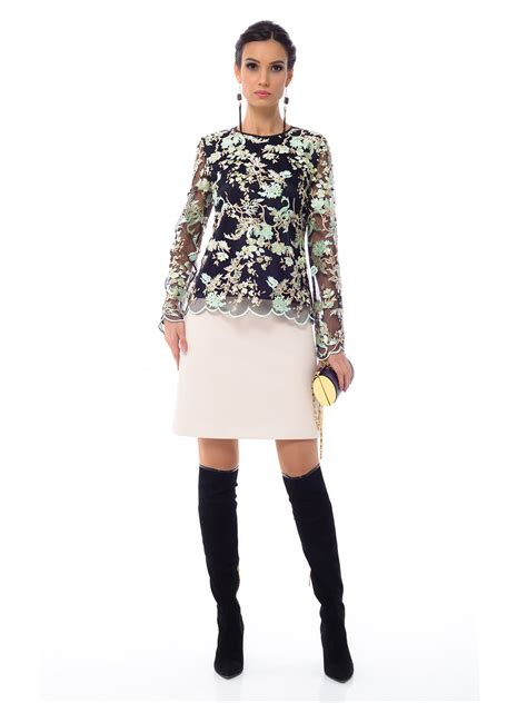 Молочна спідниця з екошкіри Iren Klairie