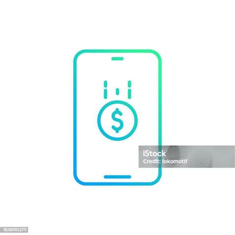 온라인 기부 그라디언트 라인 아이콘입니다 Icon은 웹 디자인 모바일 앱 Ui Ux 및 Gui 디자인에 적합합니다 Charitable Foundation에 대한 스톡 벡터